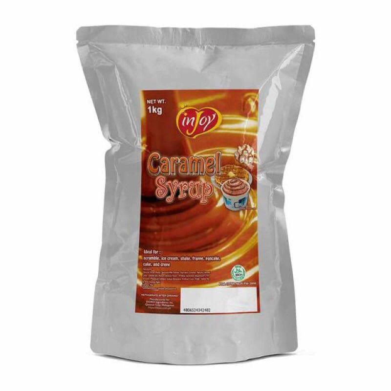 Injoy caramel Syrup Pouch (1kg) | Shopee Philippines