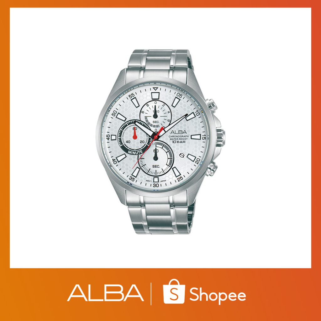 ALBA Philippines Silver Dial Stainless Steel Strap AM3877X1 Chronograph ...