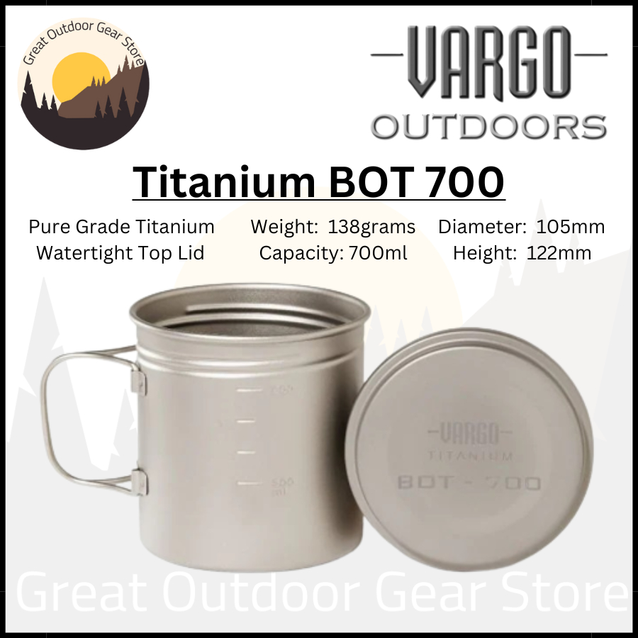 VARGO Titanium BOT - 700 | Lightweight Ultralight Outdoor Backpacking ...