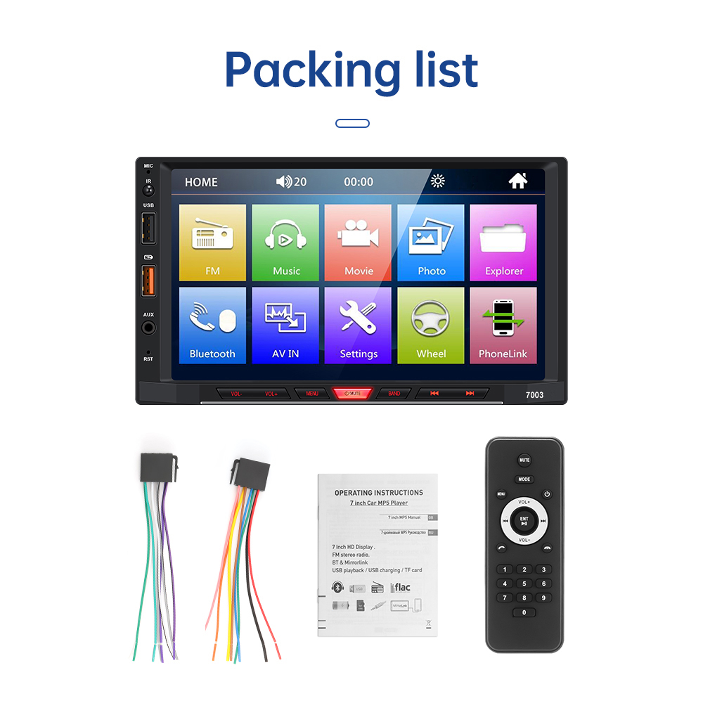 GEARELEC 2 Din Car Stereo With Bluetooth Car RadioTouch Screen Monitor ...