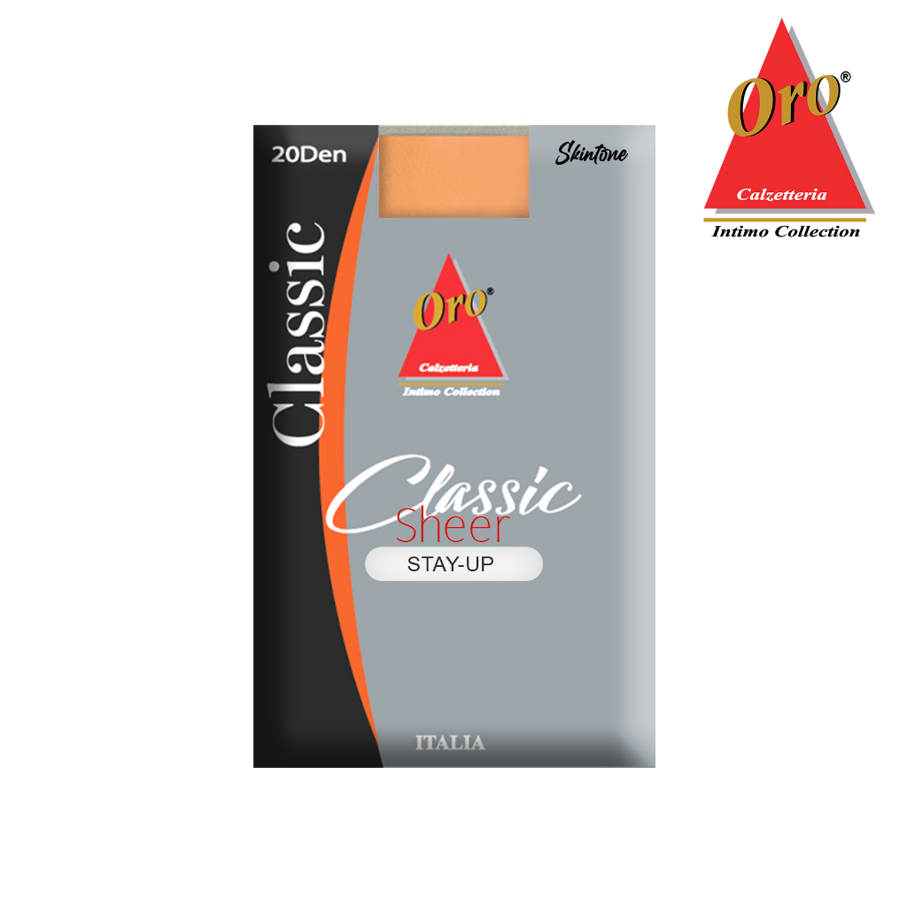Oro Classic Sheer Stay-up Stockings 1 Pair 20 Den | Shopee Philippines