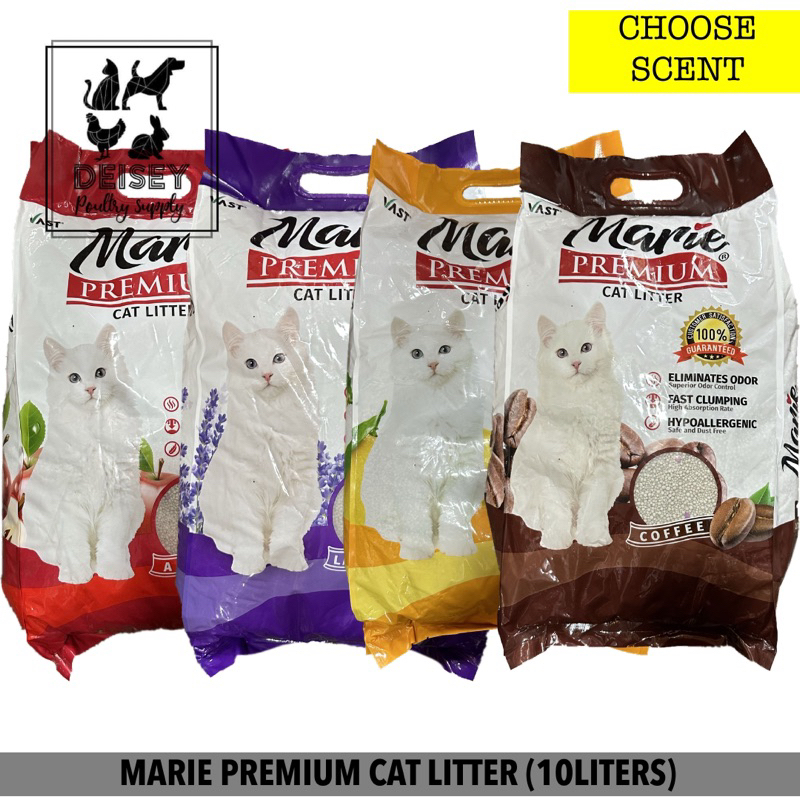 MARIE PREMIUM CAT LITTER - BENTONITE (10 LITERS) | Shopee Philippines