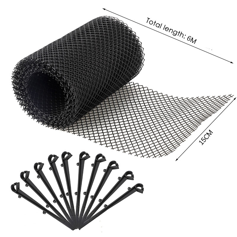 Plastic Gutter Guard Mesh, Leaf Protection Mesh Gutter Guards Roll Leaf ...