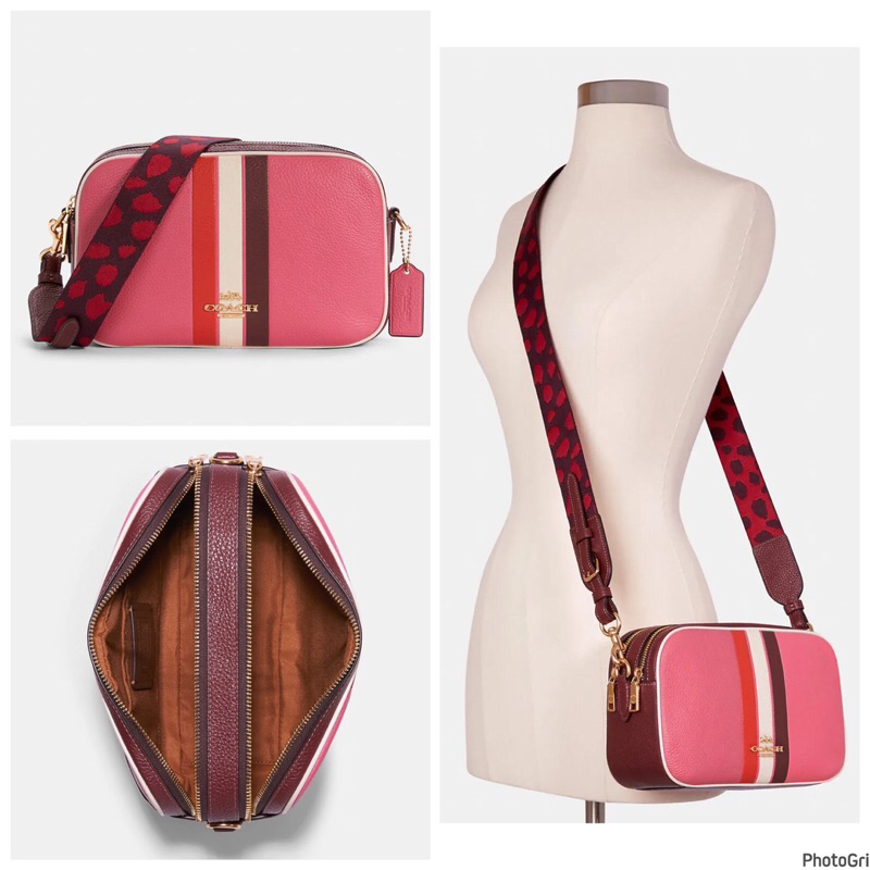 ORIGINAL Coach Jes Crossbody In Colorblock With Stripe in Confetti Pink ...