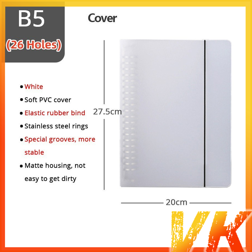VK A5/B5 Loose-Leaf Refillable Binder Notebook and Refill Office ...
