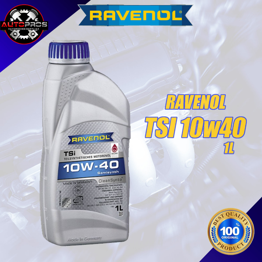 RAVENOL TSI 10W40 Semi Synthetic Gasoline and Diesel Oil 1 Liter ...