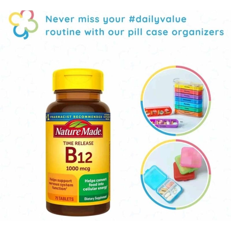 Nature Made B12 1000mcg/75 tablets | Shopee Philippines