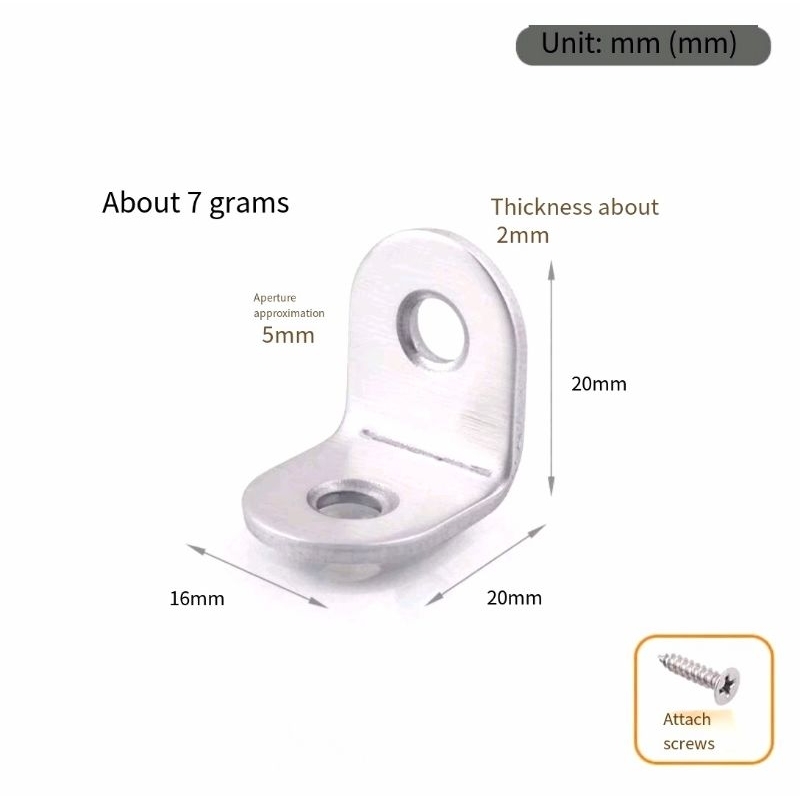 STAINLESS Angle Bracket Corner 90 Degrees L-Type Angle Bracket ...