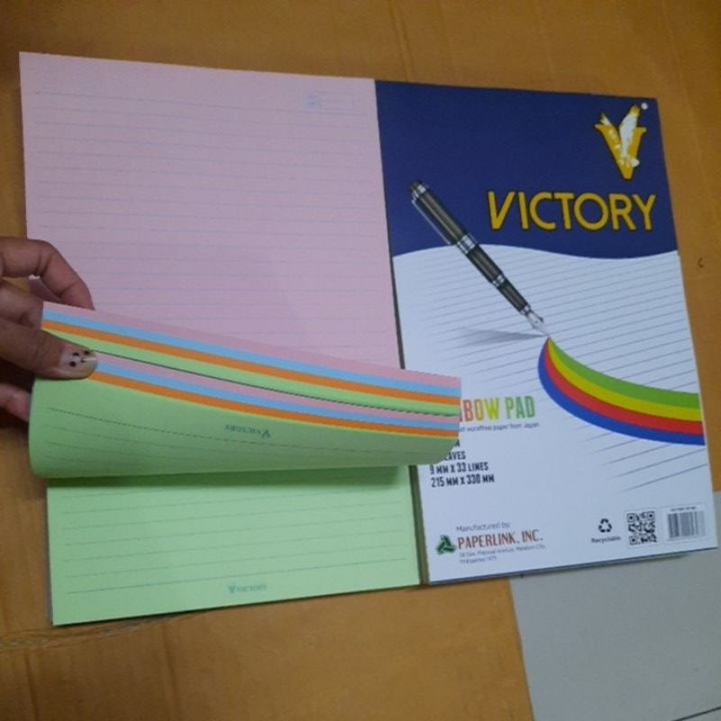 Rainbow Pad - Victory 80 leaves sold per pad | Shopee Philippines