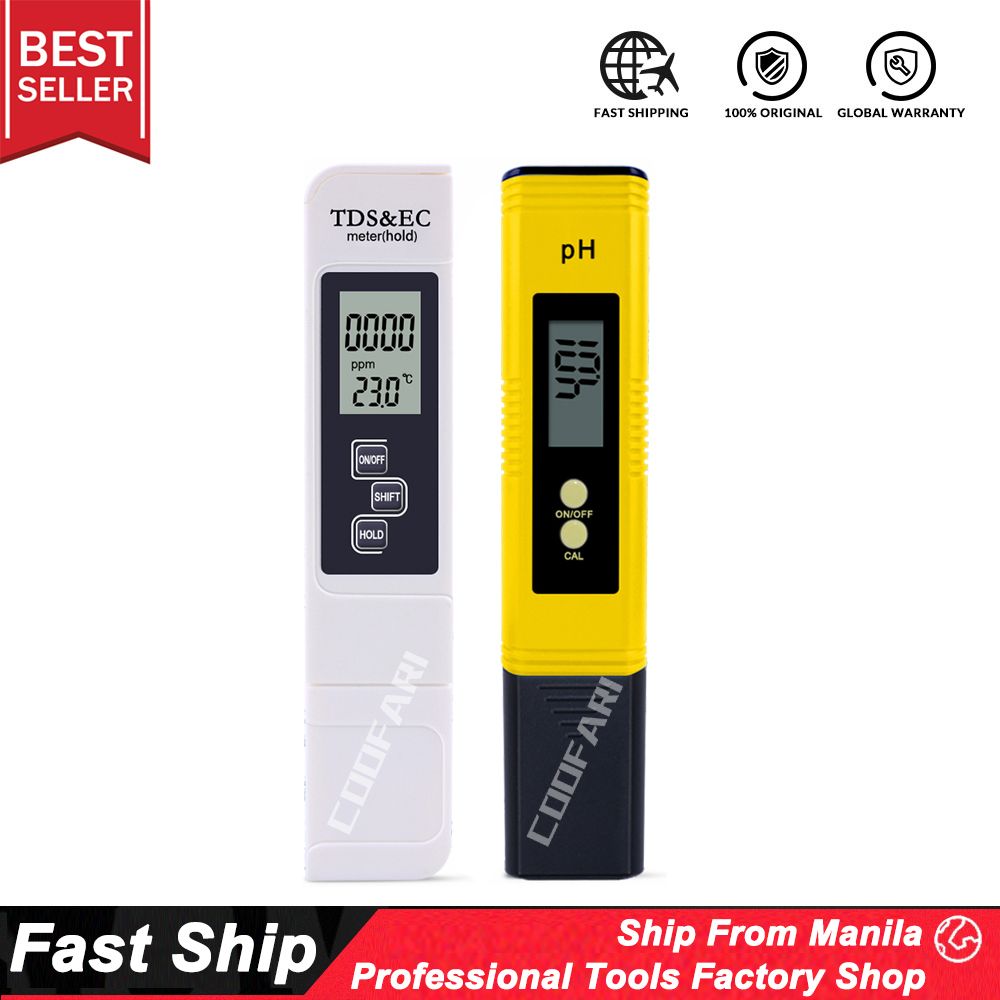 Digital Water quality tester TDS Meter PH Meter EC meter water PH ...
