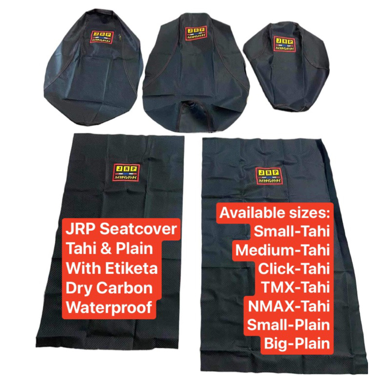 JRP seatcover Tahi & Plain with Etiketa (mio sporty, wave, click, TMX ...