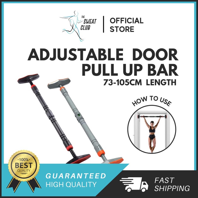 Adjustable Door Pull Up Bar Heavy Steel Muscle Training Equipment Home ...