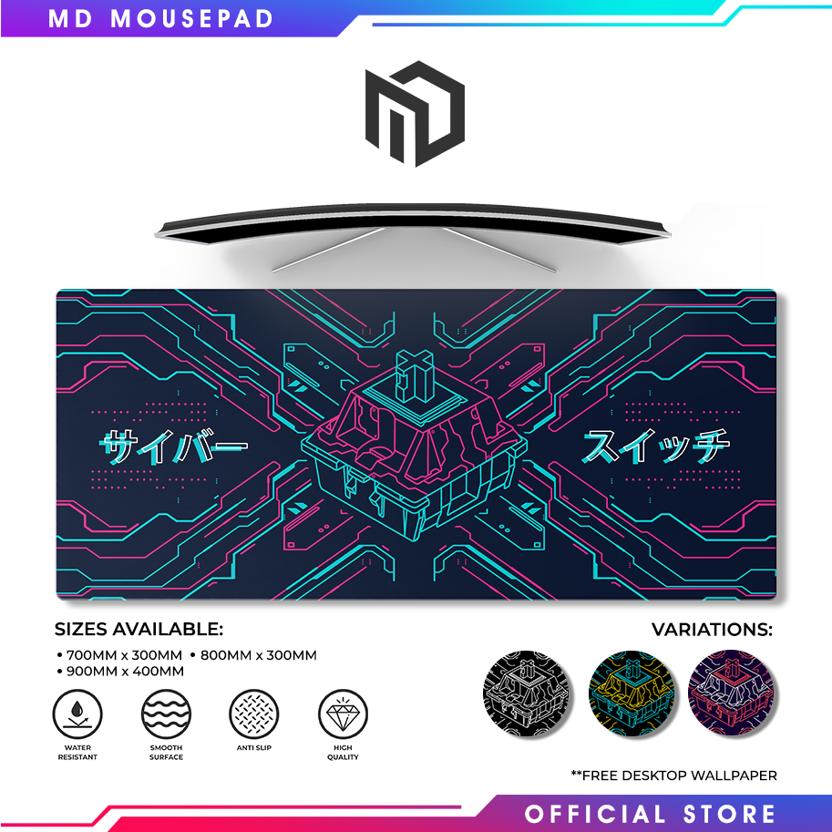 MD Mousepad | Cyber Switch | Extended Large Gaming Mouse pad Deskmat ...