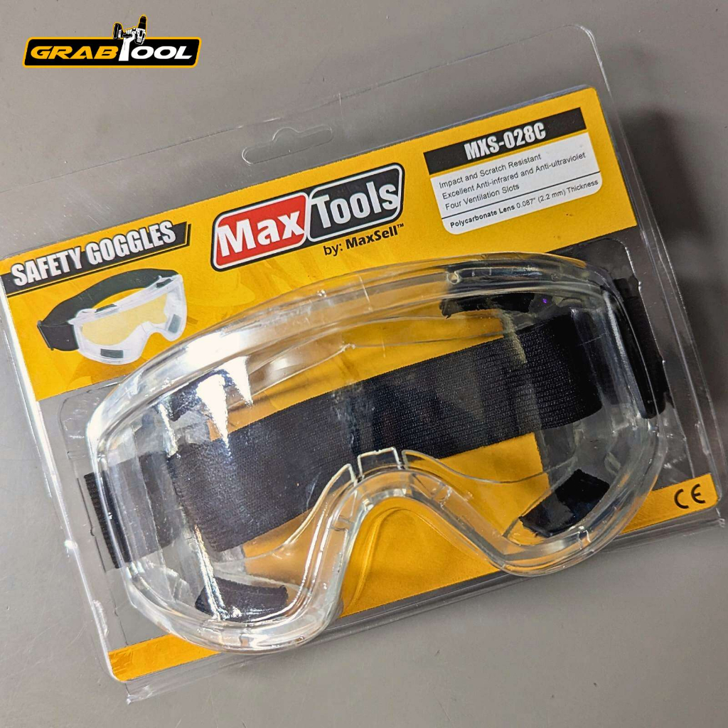 MaxTools Safety Goggles Clear (MXS-028C) | Shopee Philippines