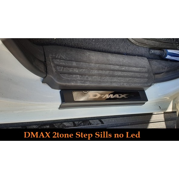 Isuzu DMAX 2tone and Stainless Side Step Sills no Led Set | Shopee ...