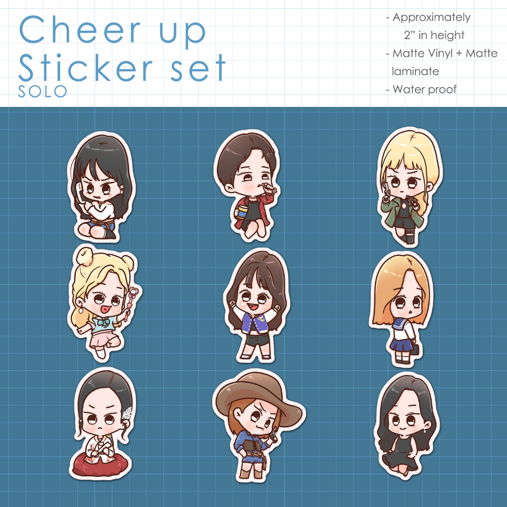 (SOLO) Cheer up sticker set | Shopee Philippines