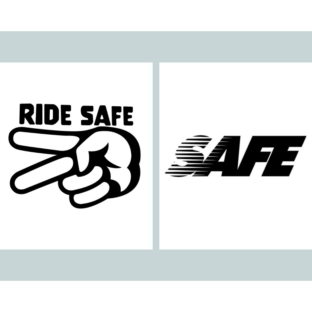 Ride Safe Vinyl Sticker/Safe Vinyl Sticker | Shopee Philippines