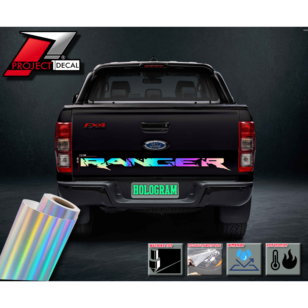 Ford Ranger sticker decal machine cut with transfer tape | Shopee ...