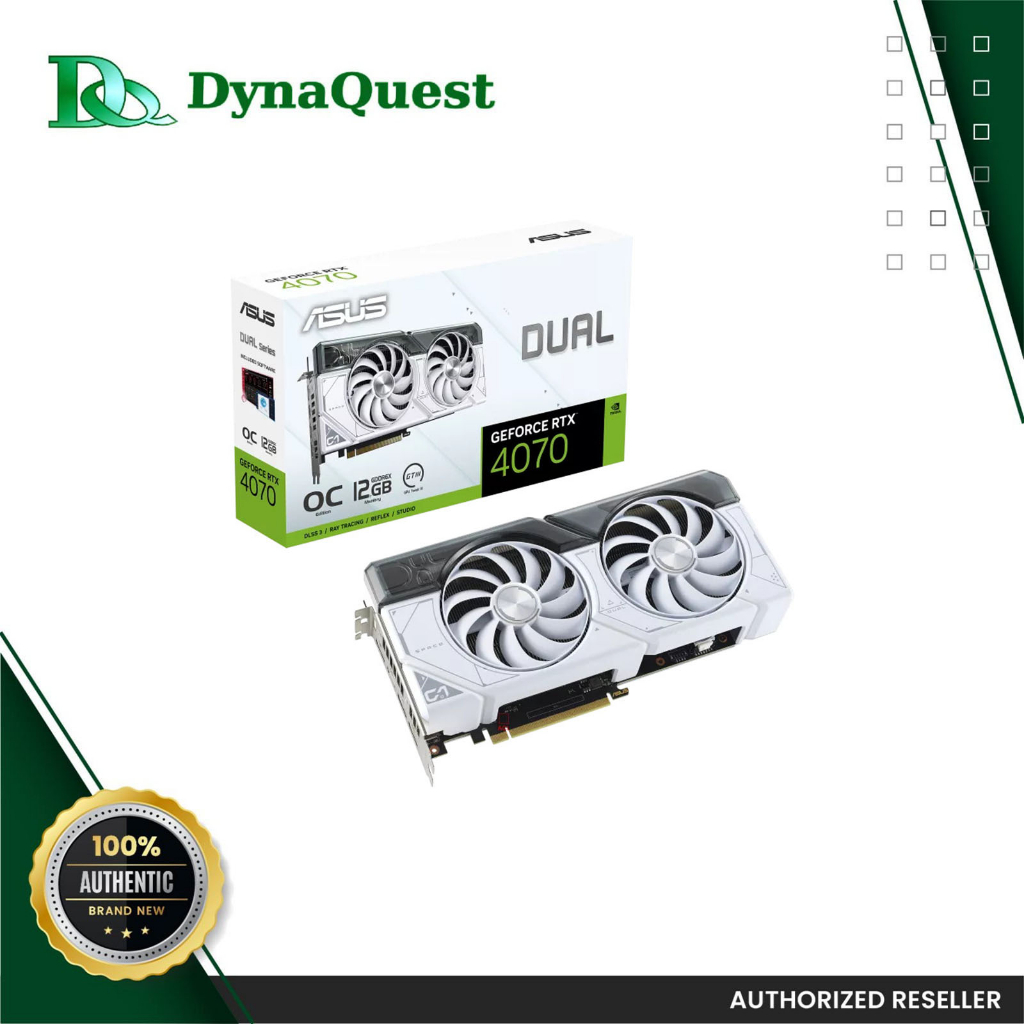 Asus RTX 4070 Dual OC 12G White DUAL-RTX4070-O12G-WHITE | Shopee ...