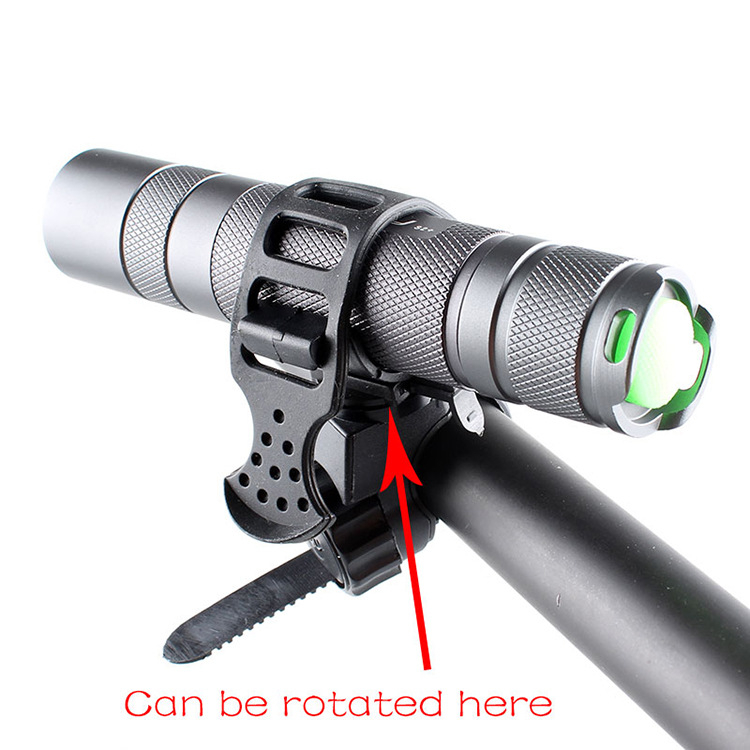 High Quality Mountain Road Bike Lights Flashlight Holder Rotational ...