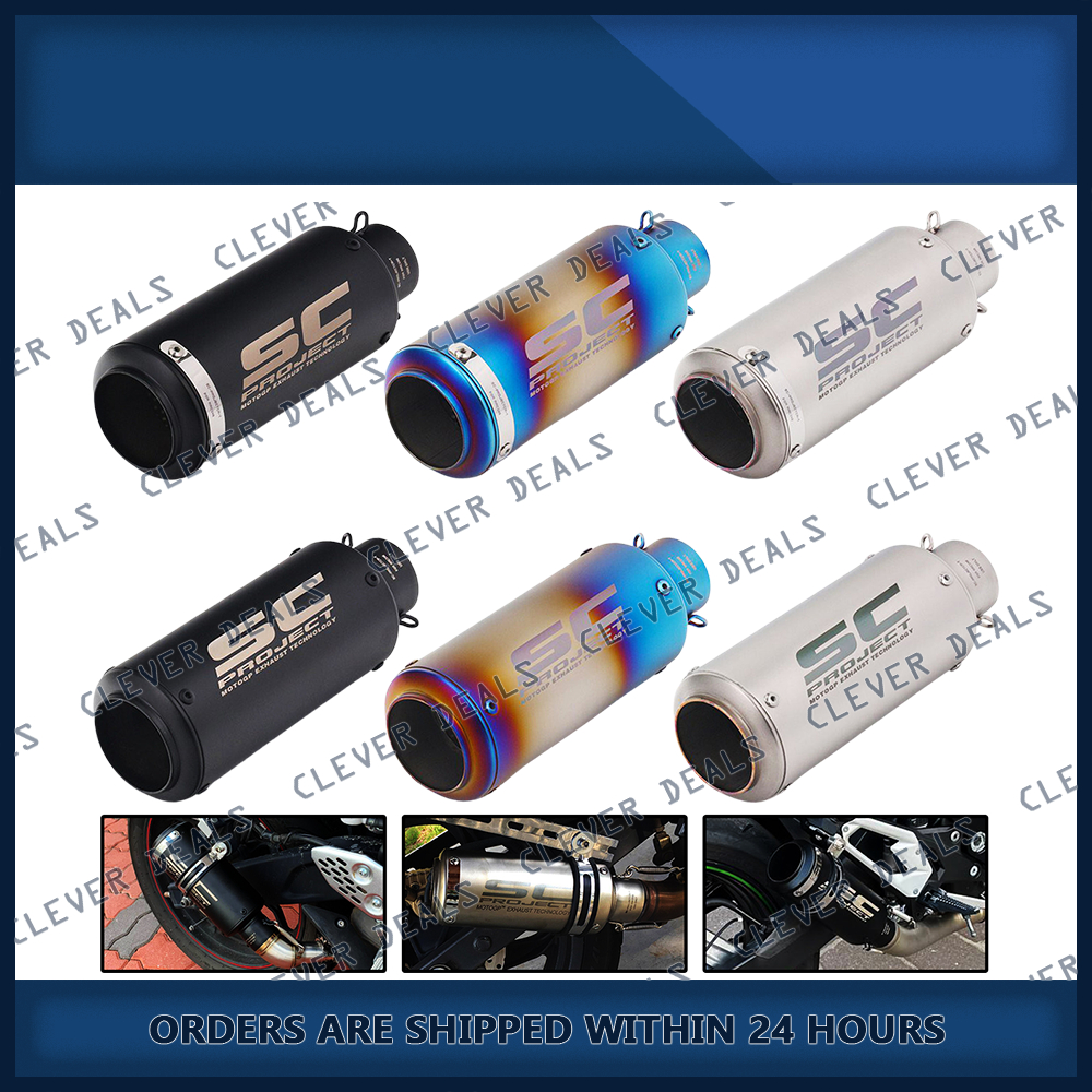SC Project CRT Open Type Slip On Universal Exhaust Canister Muffler ...