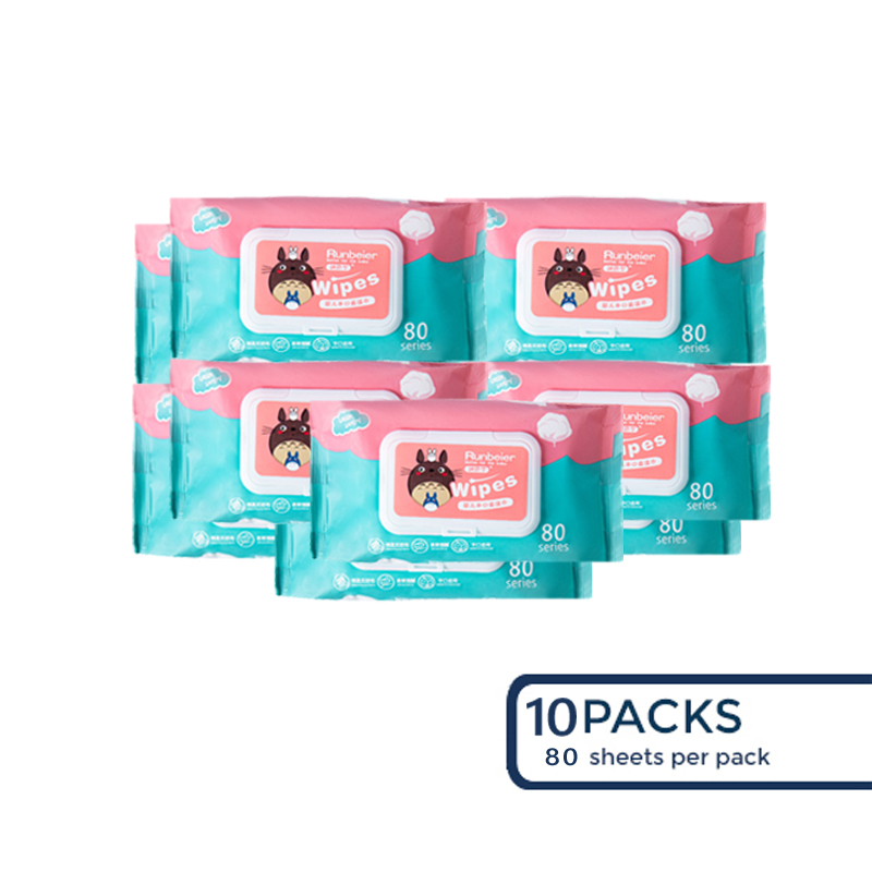 10pack Organic Baby Wipes 80 Pcs Per Pack 99% Water Hypoallergenic (Non ...