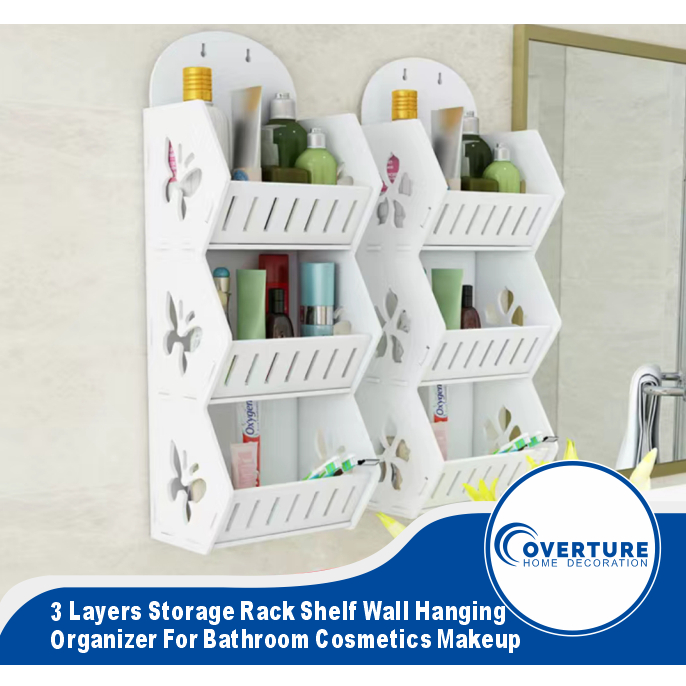 SRWM-0001 Overture Home 3Layers Storage Rack Shelf Wall Hanging ...