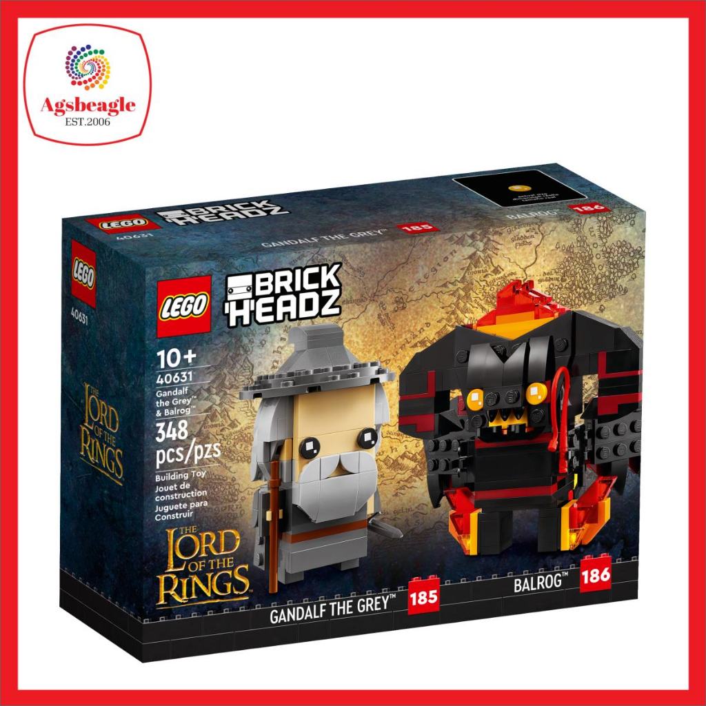 Lego Brickheadz 40631 Gandalf the Grey and Balrog (2023) | Shopee ...