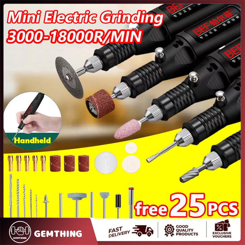 Professional Mini Electric Grinding Set 12V DC Drilling, Grinding ...