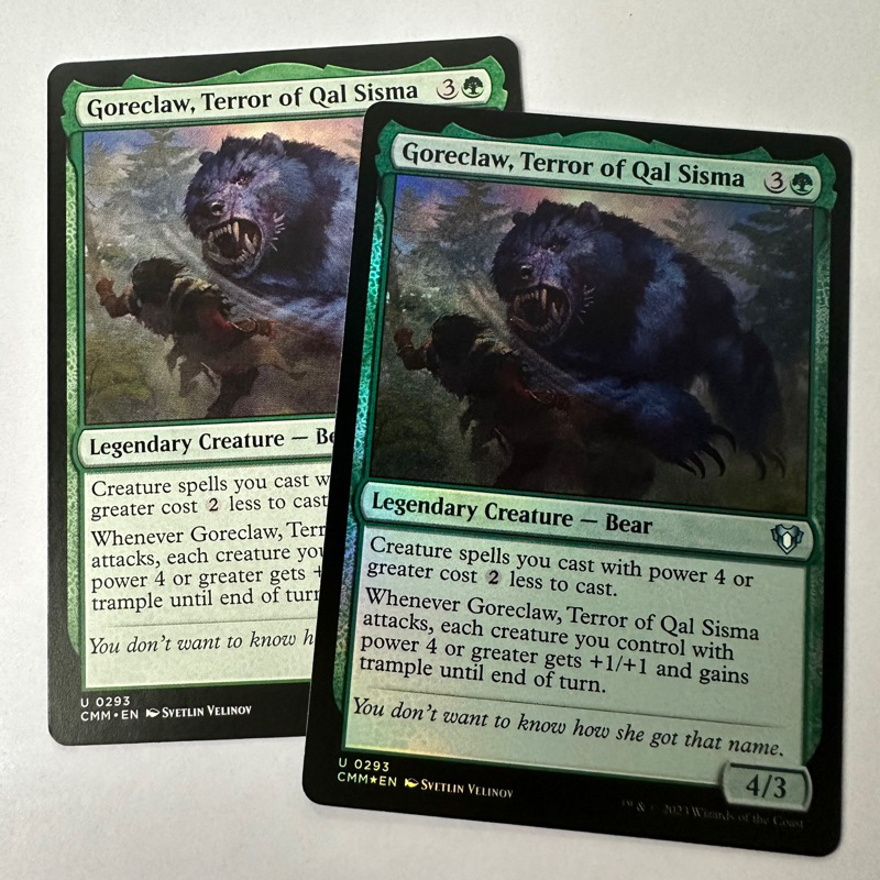 GORECLAW, TERROR OF QAL SISMA | CMM COMANDER MASTERS | GREEN | MTG ...