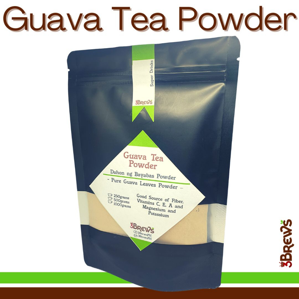 3Brews Guava Tea Powder: Naturally Organic, Pure and Unsweetened ...
