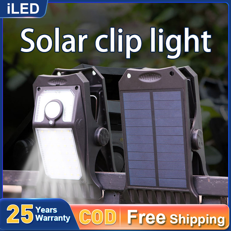 Solar clip light outdoor solar light IP67 waterproof portable light ...