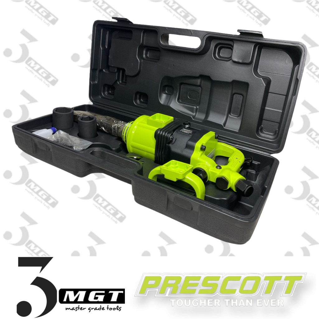 PRESCOTT Air Impact Wrench 1'' Inch Drive 2180N-m | 3800N-m Heavy Duty ...