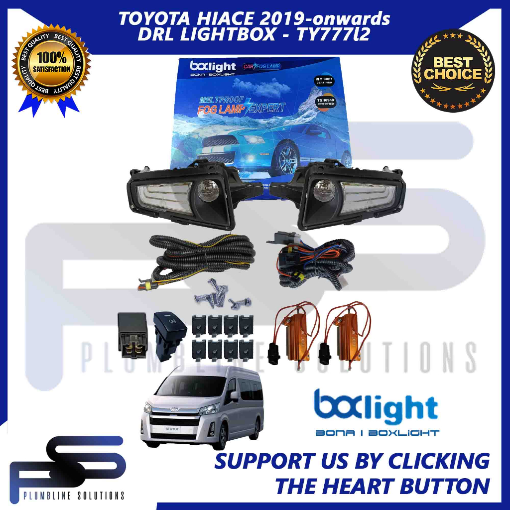 Box Light Fog Lamp / Fog Light for Toyota Hiace 2019 Onwards Set Water ...