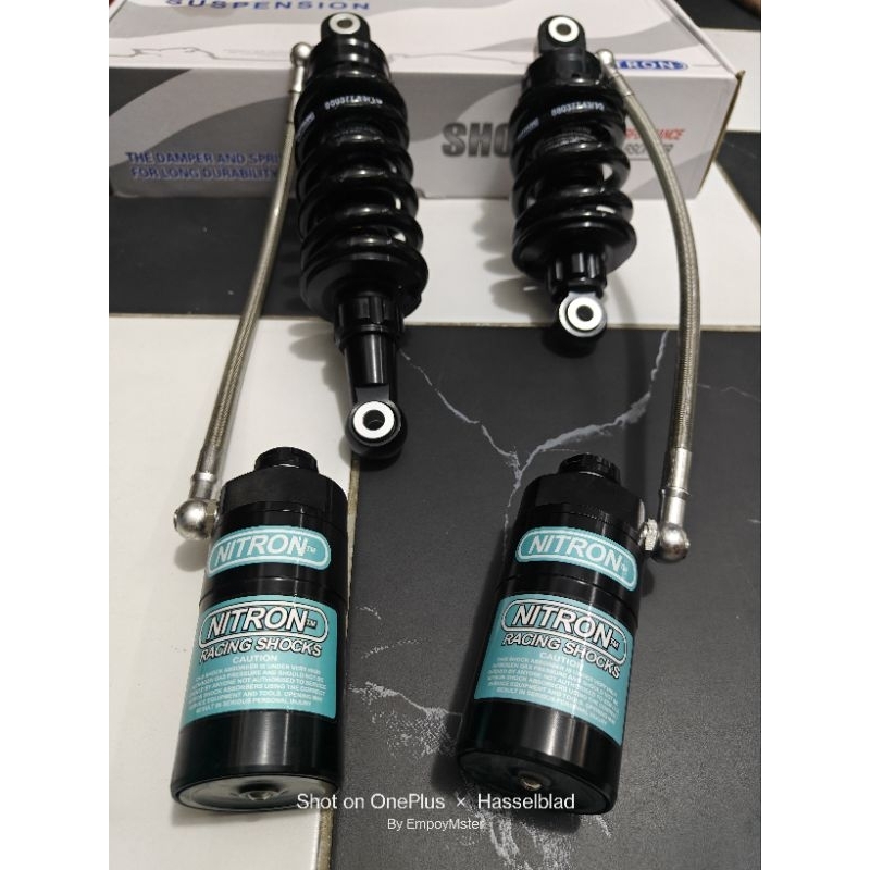 Nitron shock by Row1 All Black Edition premium Raider R150 & Sniper 150 ...