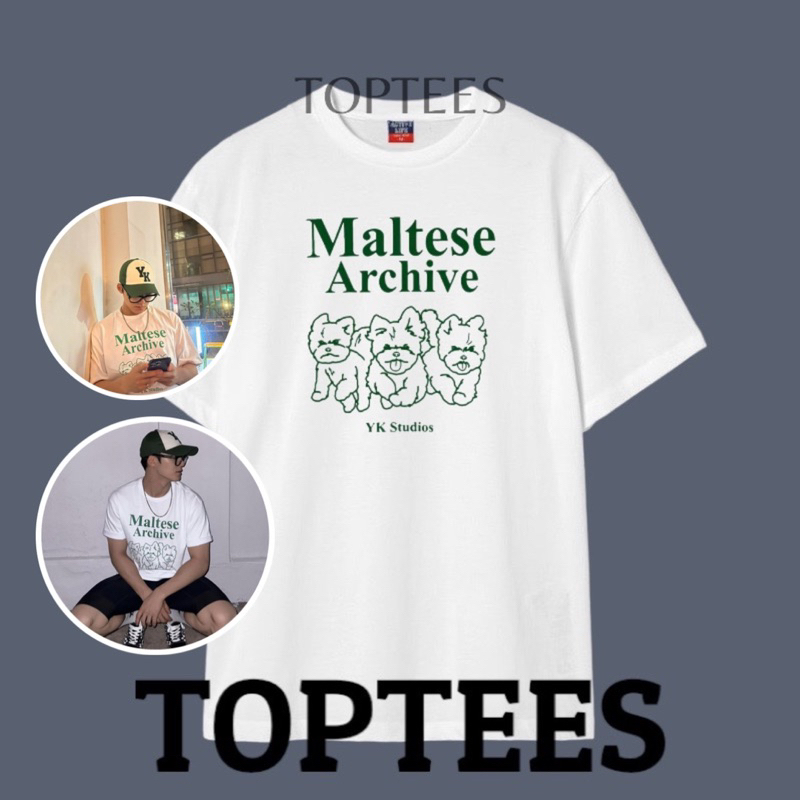 MALTESE ARCHIVE 17 Customize Print Cotton T Shirt Unisex | Shopee ...