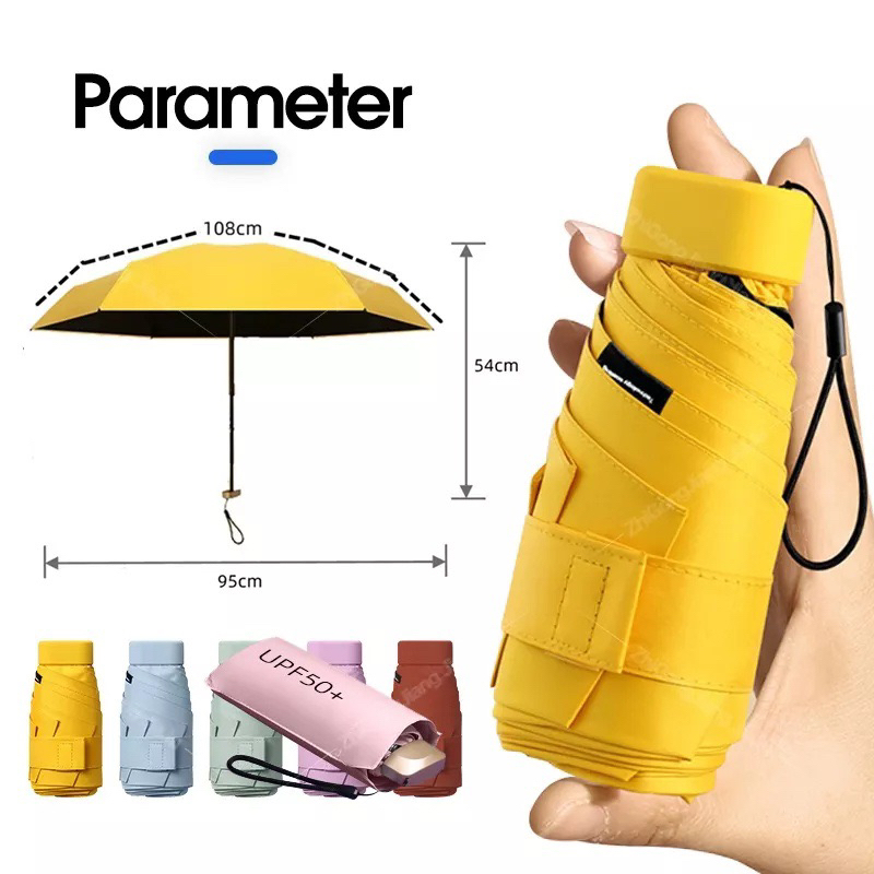 Sun umbrella sunscreen anti-ultraviolet female compact portable sunny ...