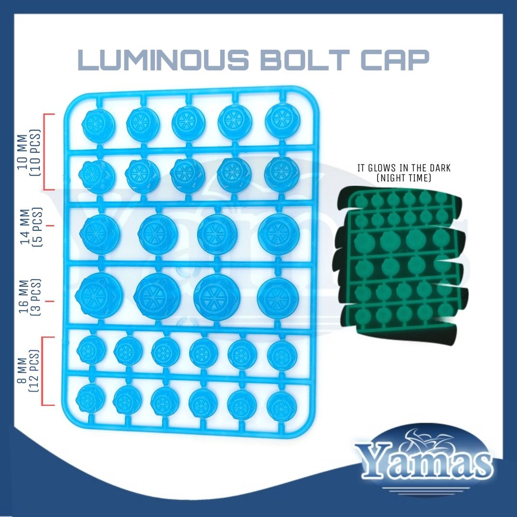 UNIVERSAL MOTORCYCLE LUMINOUS THAI BOLT CAP CREW NUT | Shopee Philippines