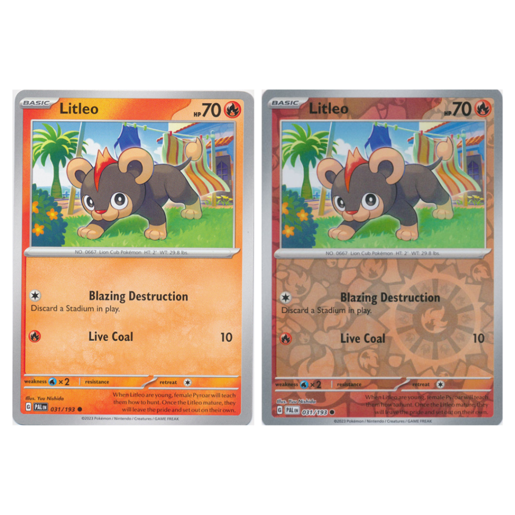 Litleo 031/193 - Regular Rev Holo Common - SV02: Paldea Evolved (SV02 ...