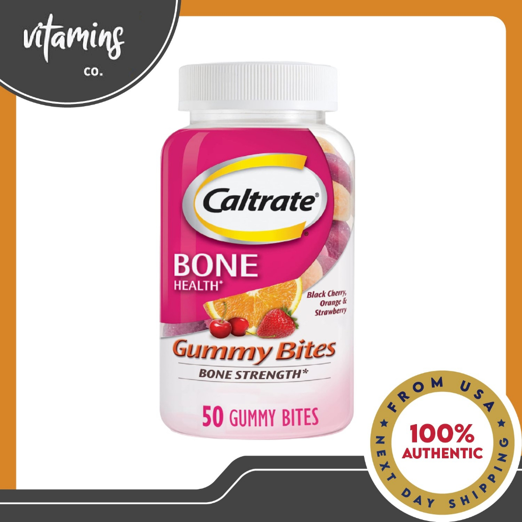 Caltrate Bone Health Gummy Bites Calcium and Vitamin D Supplement (50 ...