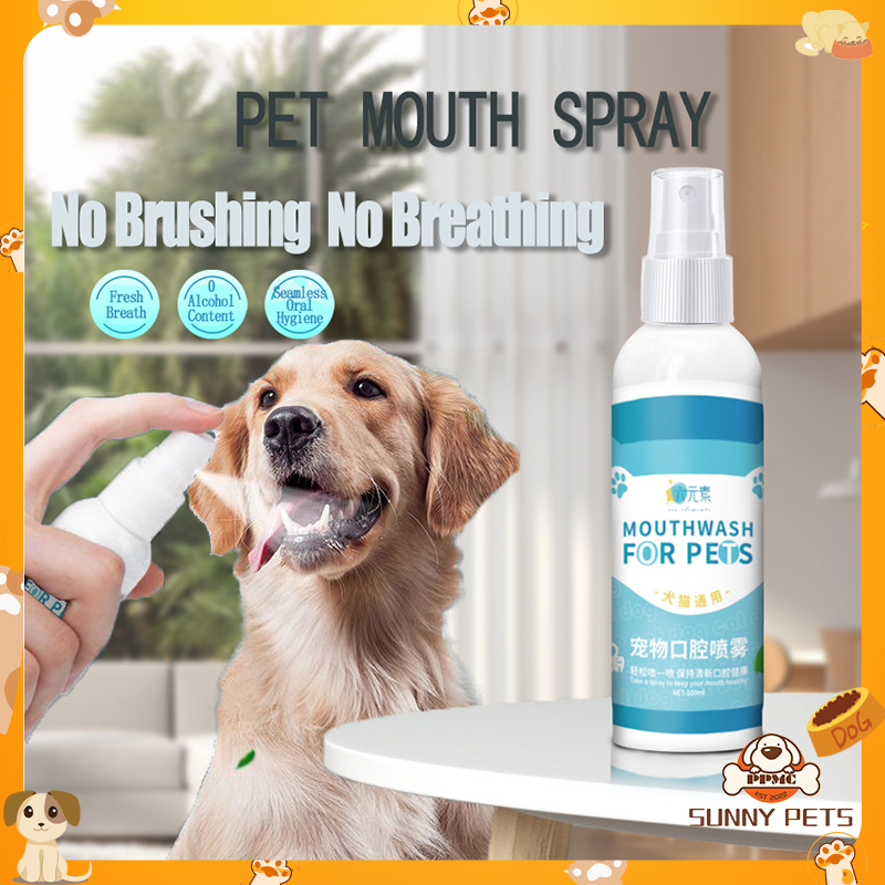 100ML Dog Cat Oral Teeth Cleansing Spray Dental Care | Shopee Philippines