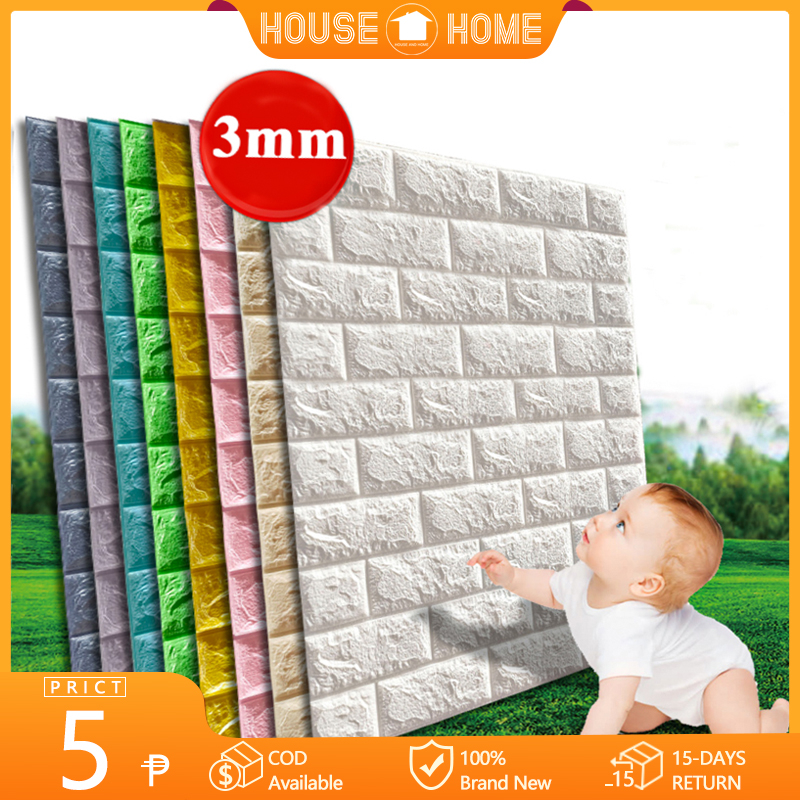 Big Sale 3D Bricks Wallpaper Adhesive Wall Decor Foam Sticker Room ...