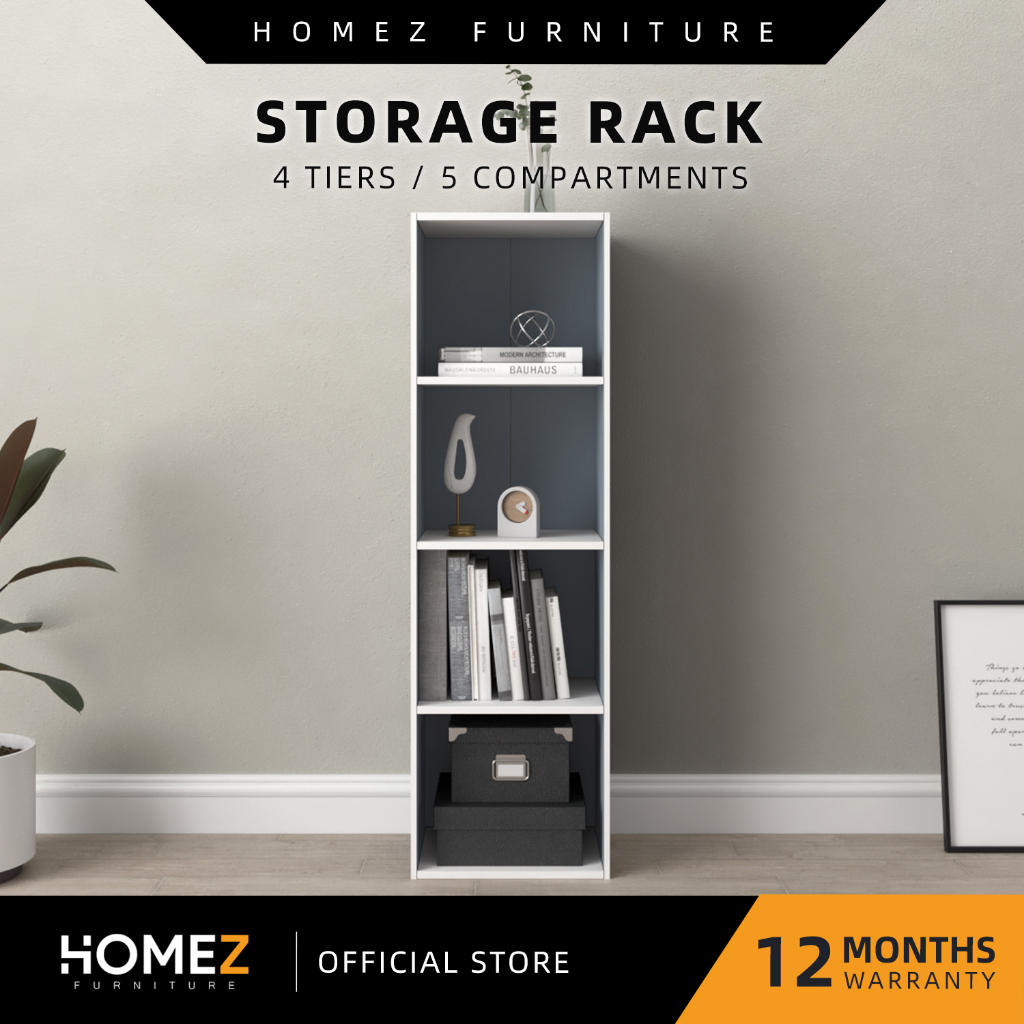 (Ready Stock) Homez 4/5 Tier Wooden Utility Cabinet Multi-Purpose ...