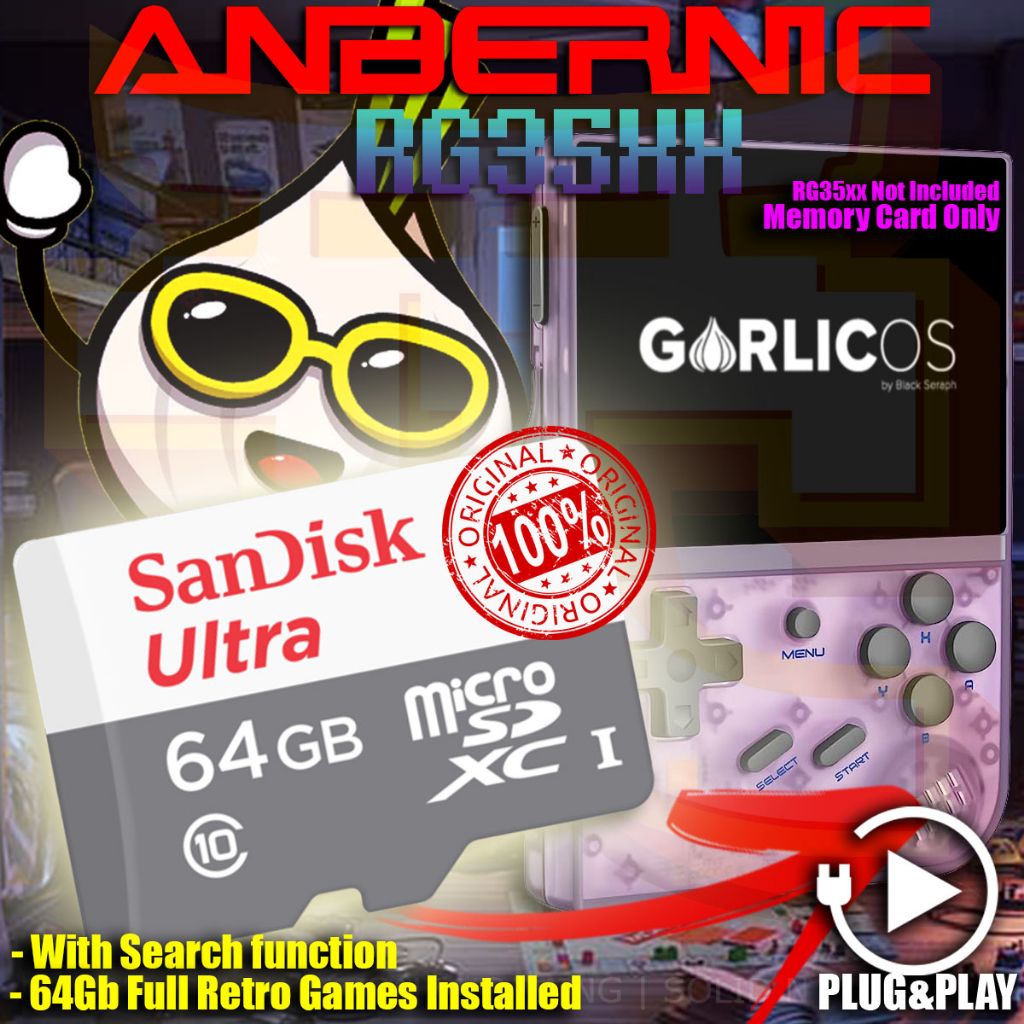 Garlic OS Original Micro SD with ROM Search, Games, Themes, Icons, Boot ...