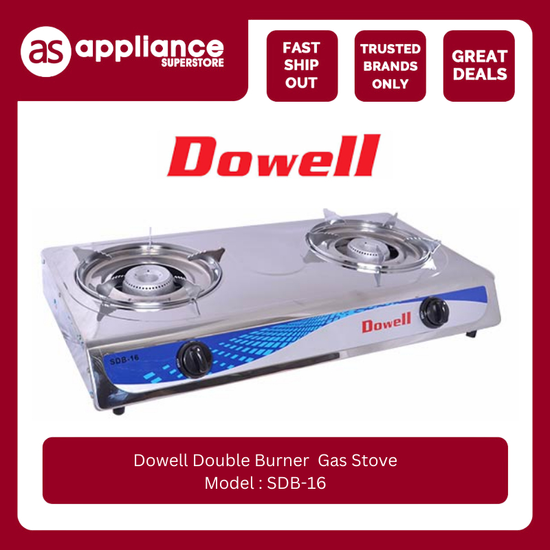 Dowell Double Burner Gas Stove SDB-16 | Shopee Philippines