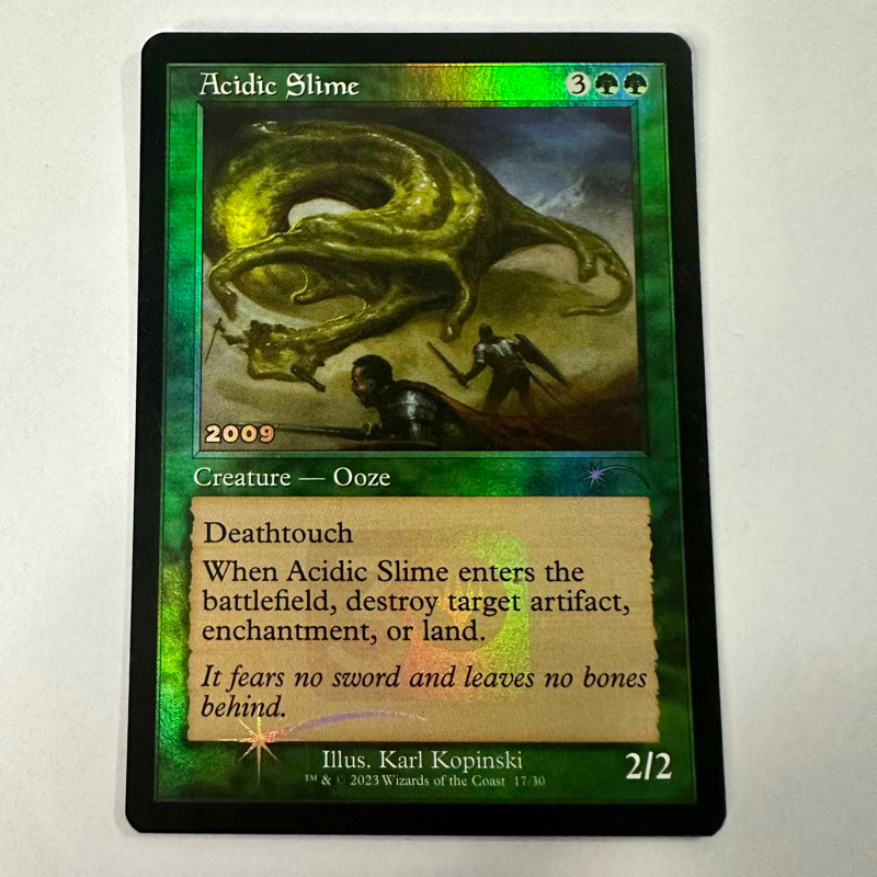 ACIDIC SLIME | 30TH ANNIVERSARY PROMOS | GREEN | MTG MAGIC THE ...