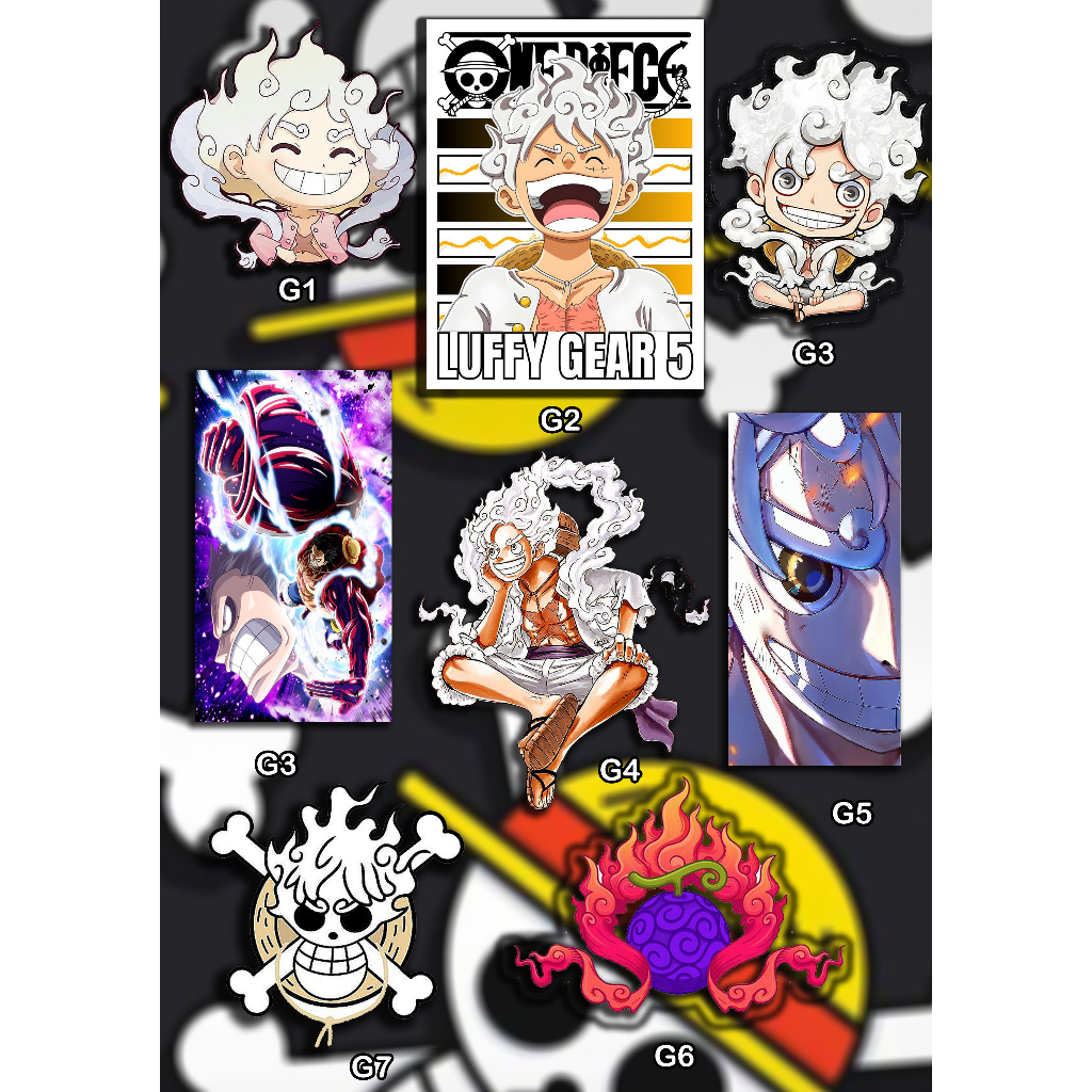 ANIME STICKER LUFFY GEAR 5 MINI STICKER / WATERPROOF | Shopee Philippines