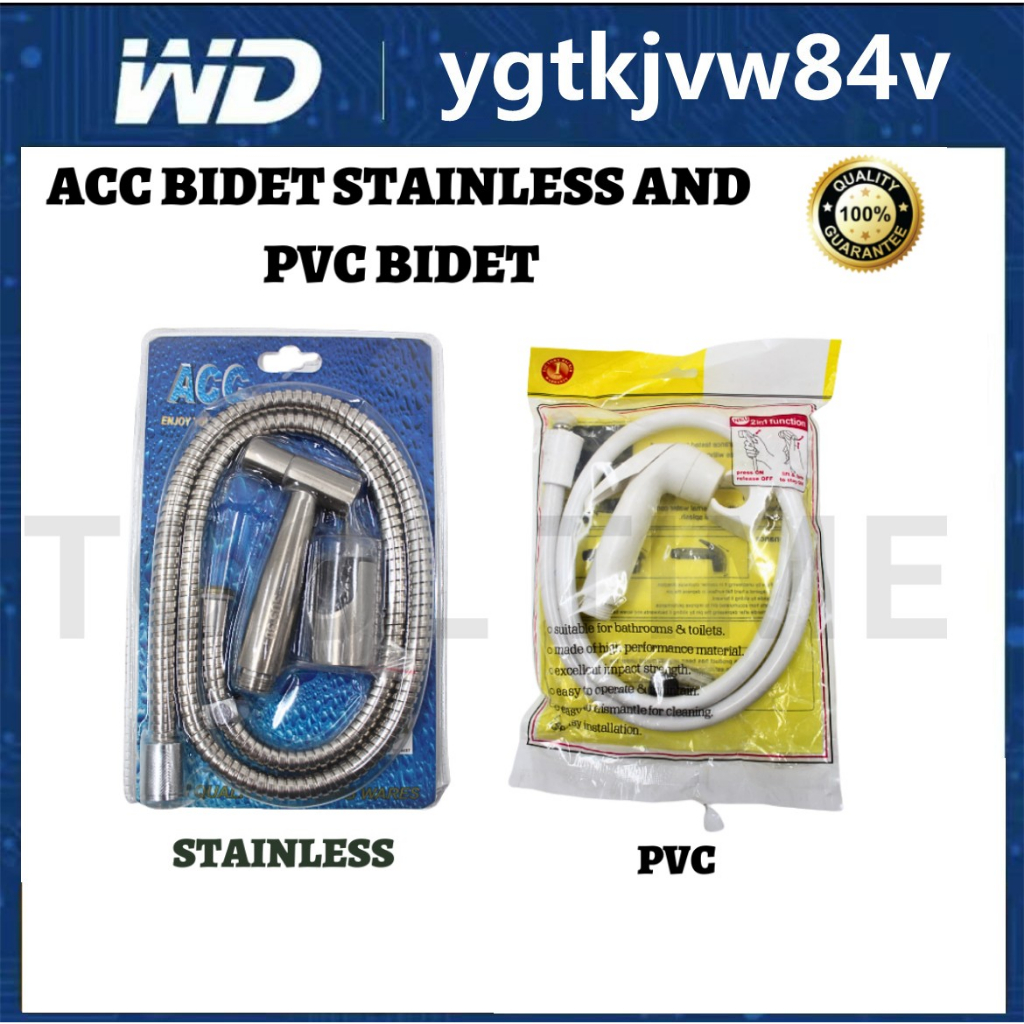 BATHROOM BIDET HAND BIDET SPRAYER STAINLESS/PVC SET | Shopee Philippines