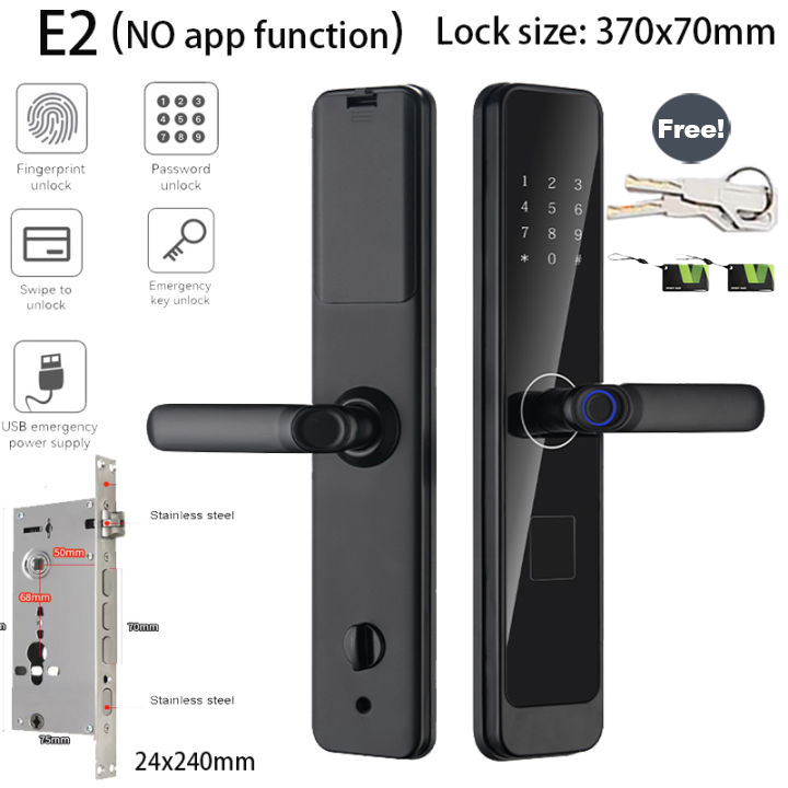 Smart Lock Fingerprint/IC card/Passcode Biometric Code Digital Door ...