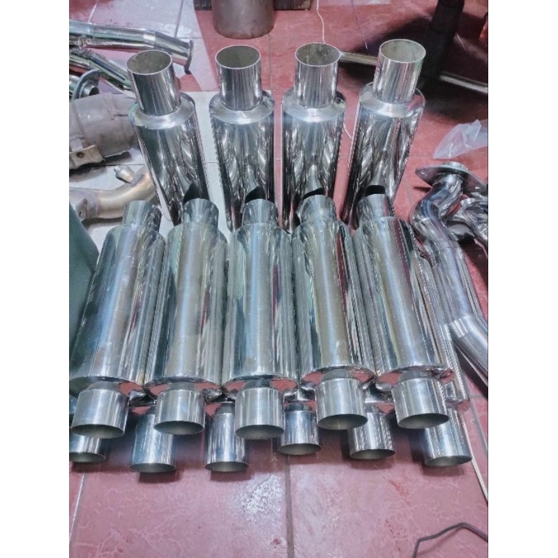 RESONATOR MUFFLER FREE FLOW and BORLA RESONATOR 304 STAINLESS DIESEL ...